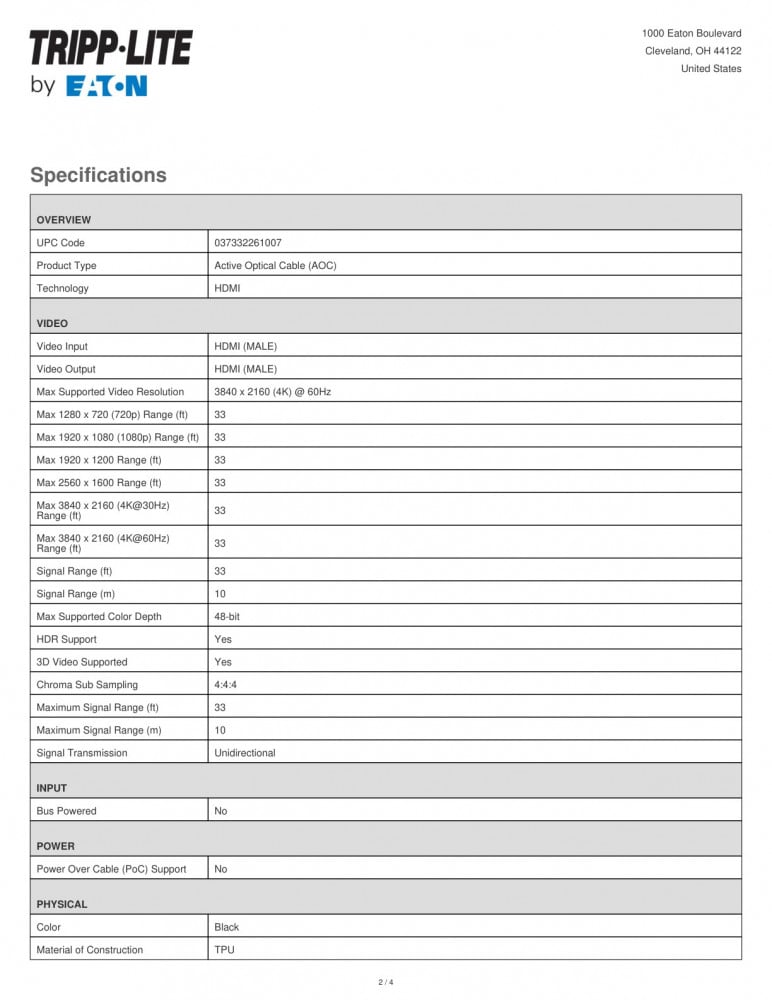 P568FA-10M technical document page 2