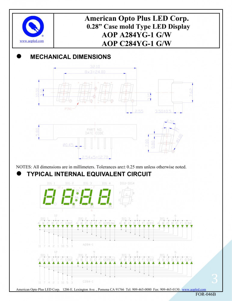A284YG-1 datasheet page 3