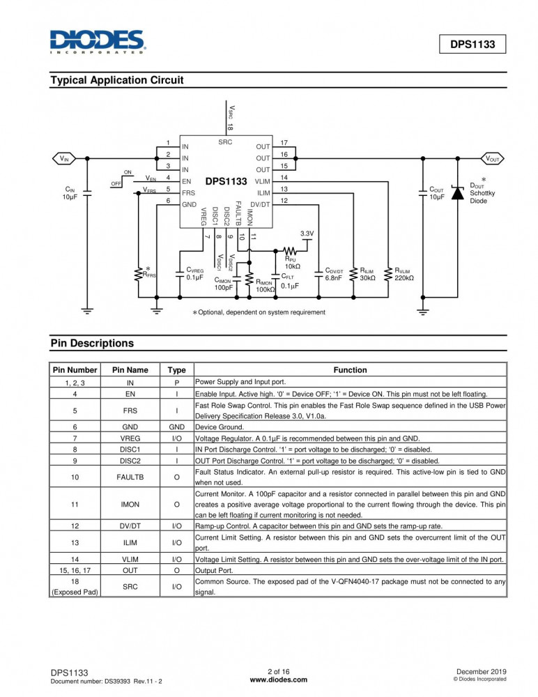 DPS1133FIA-13 datasheet page 2