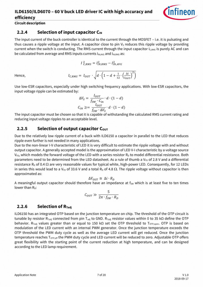 ILD6150 application note page 7