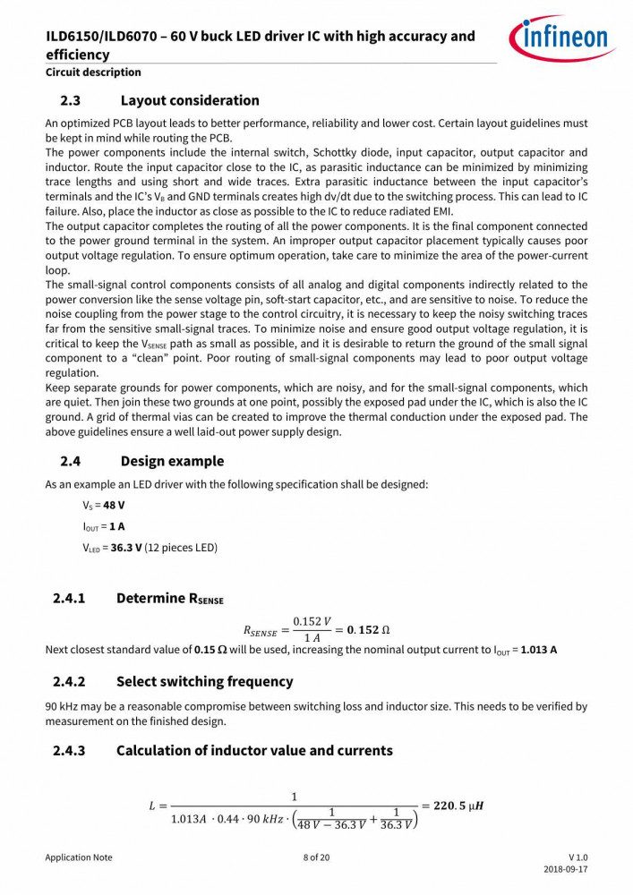 ILD6150 application note page 8