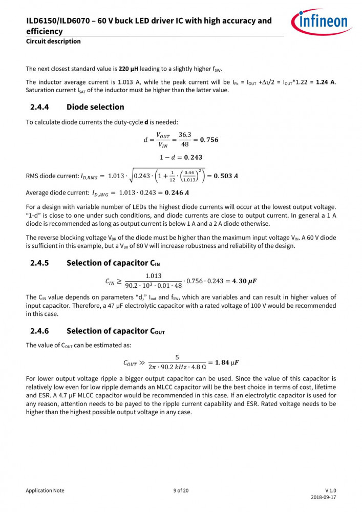 ILD6150 application note page 9