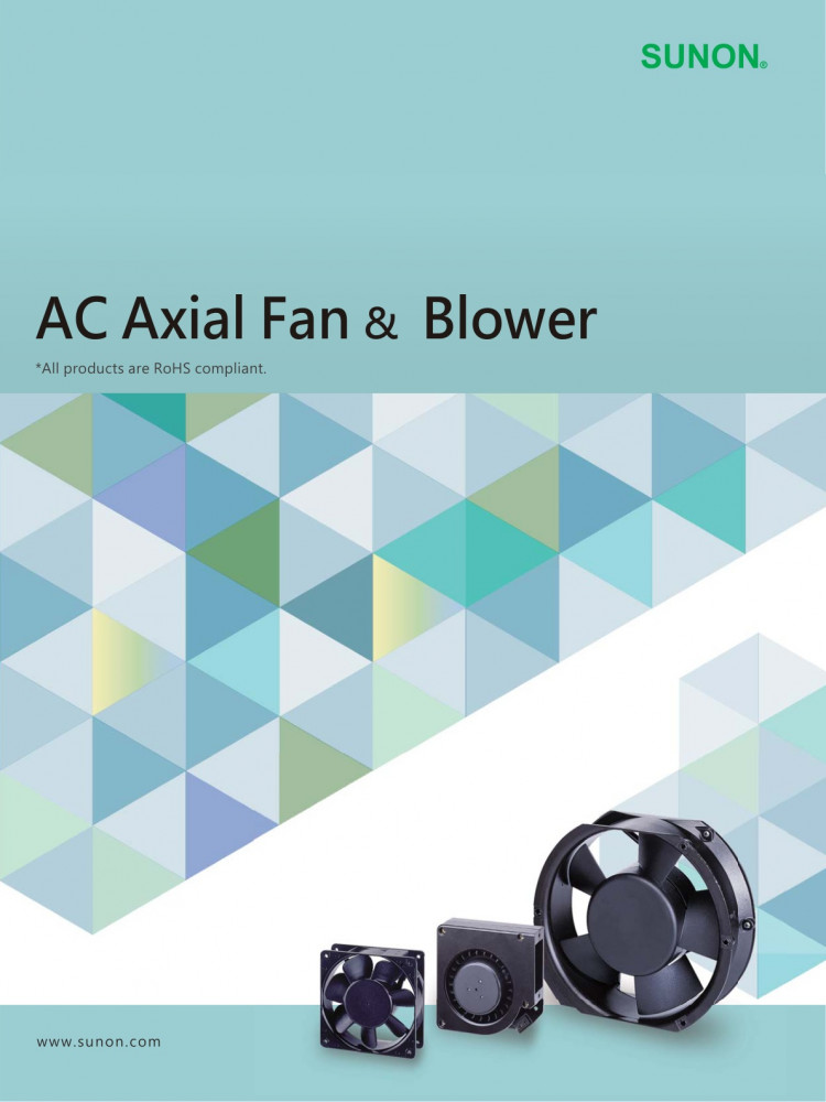 SUNON AC fan documentation page 1