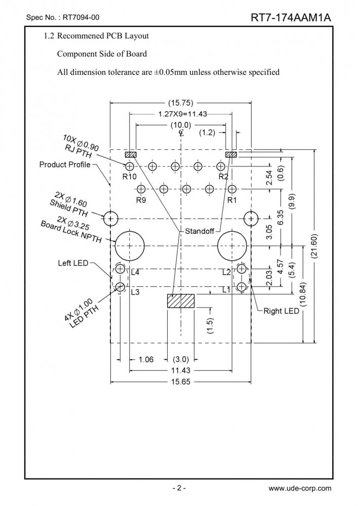 RT7-174AAM1A mechanical drawing page 3