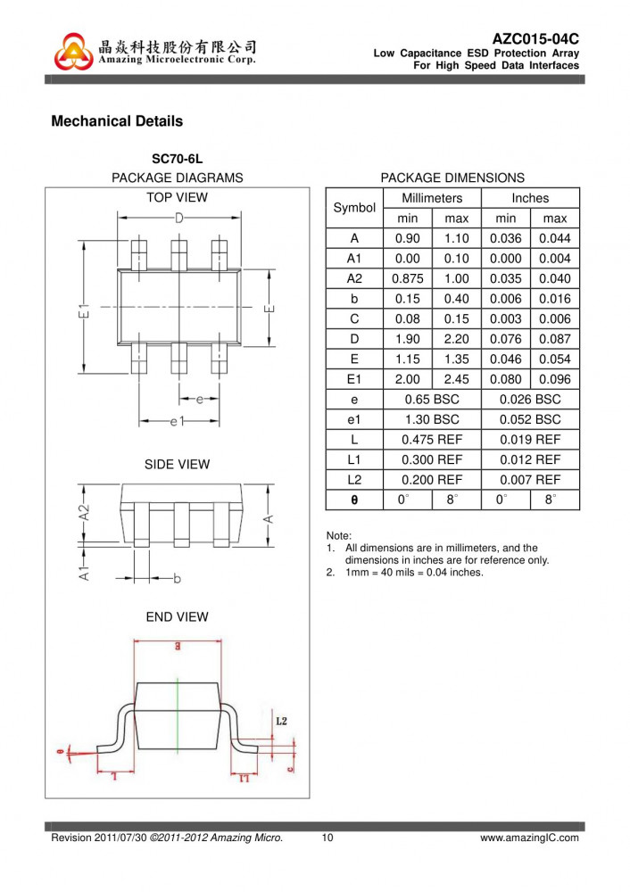 AZC015-04C datasheet page 10