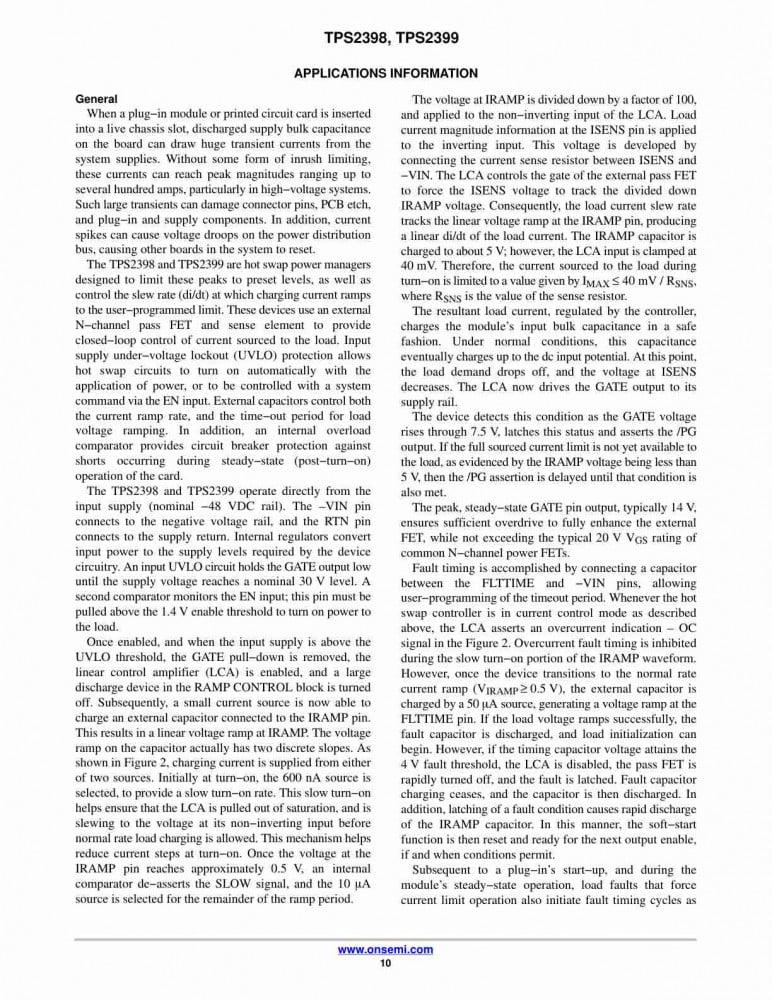 TPS2399DMT7G datasheet page 10