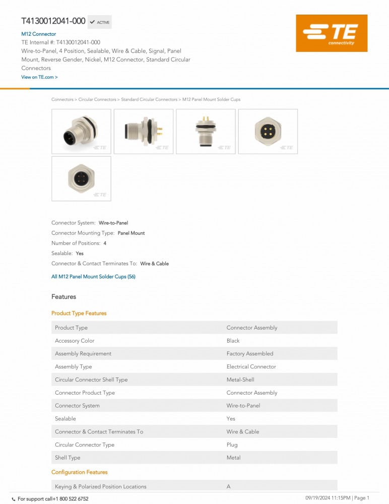 T4130012041-000 technical document page 1