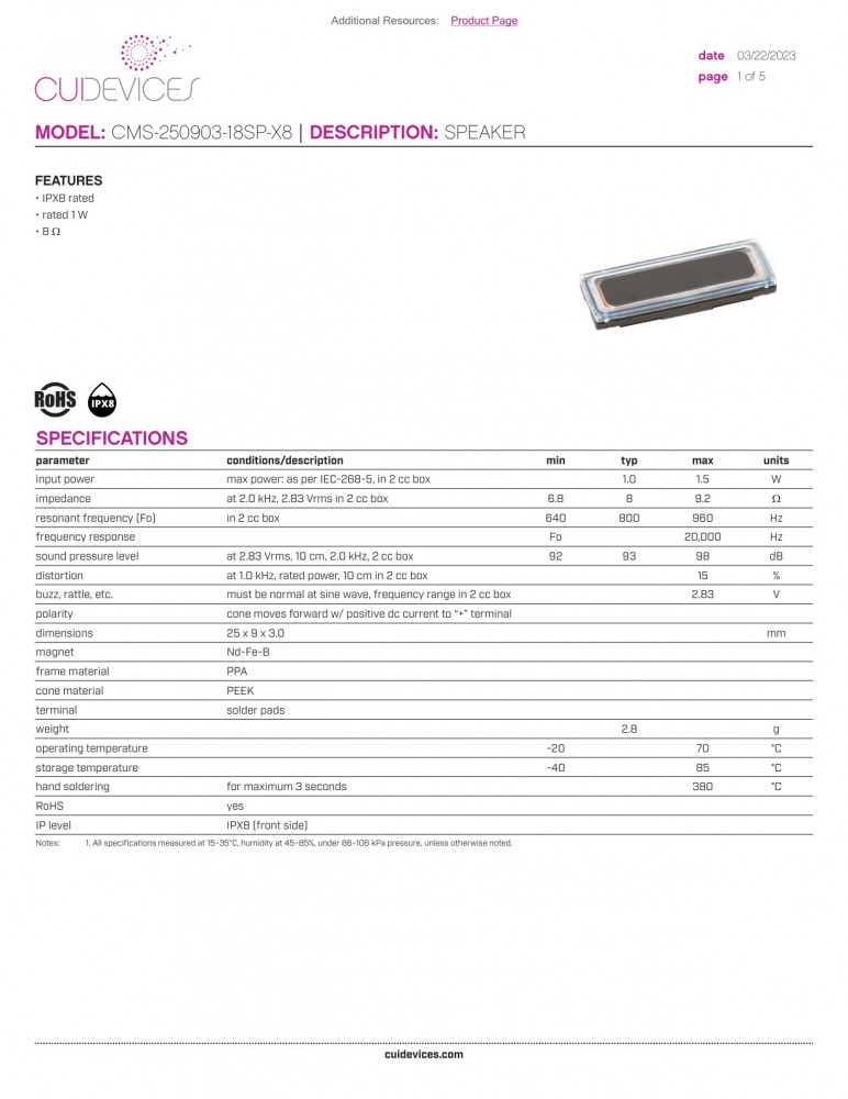 CMS-250903-18SP-X8 document page 1