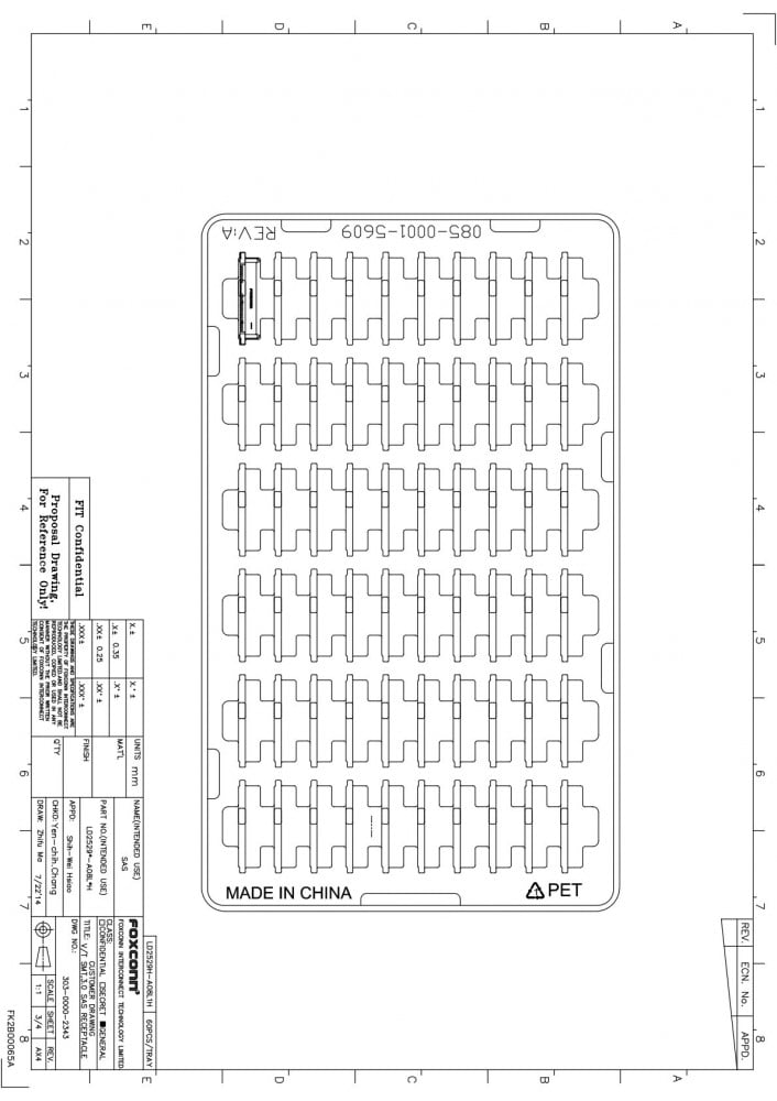 FOXCONN LD2529H-A08L6H technical document page 3