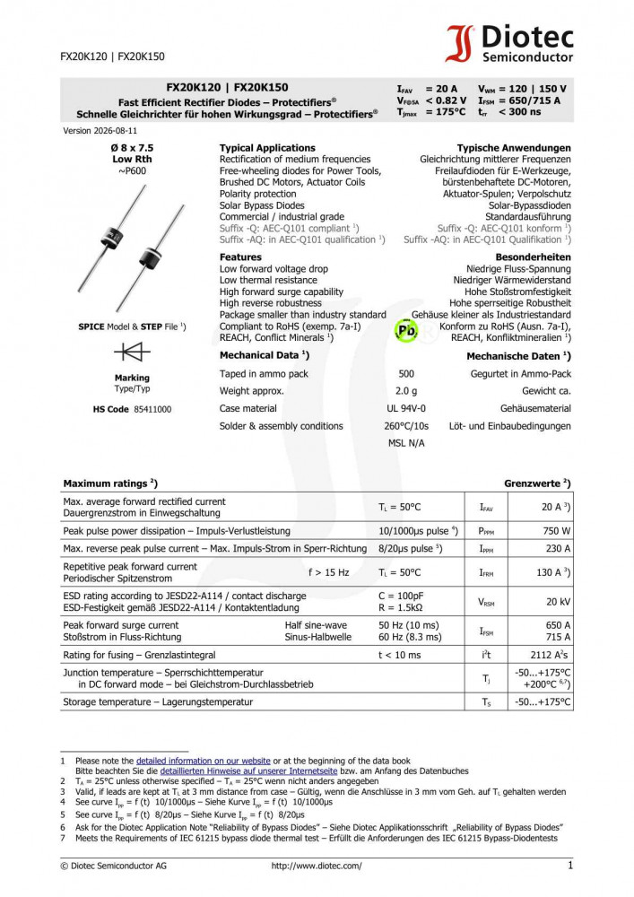 FX20K120 datasheet page 1 preview