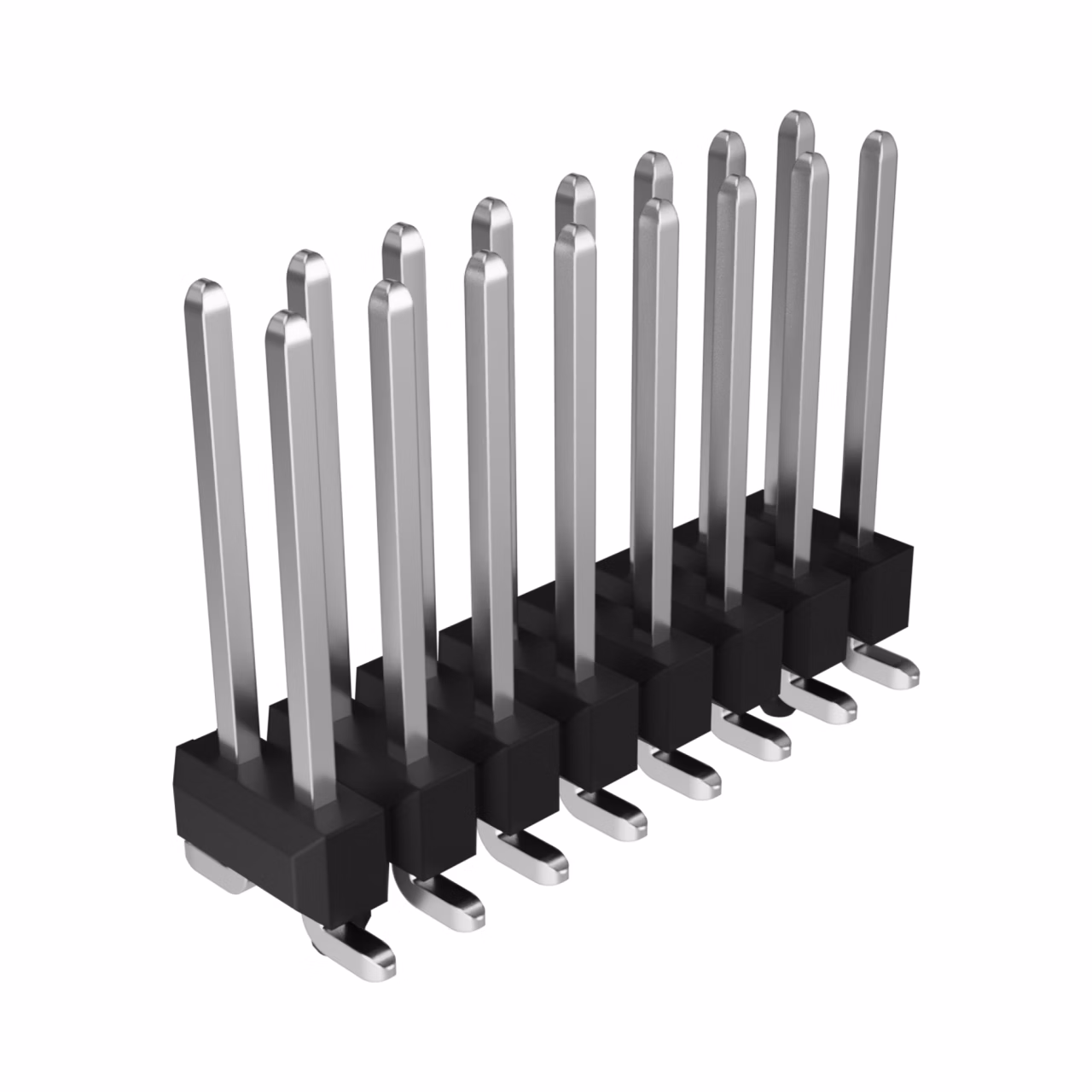C-Grid Breakaway PCB Header, 2.54mm Pitch, Surface Mount, Dual Row, Vertical, 96 Circuits, 0.75µm Gold (Au) Plating, 8.13mm Mating Pin Length, Tube