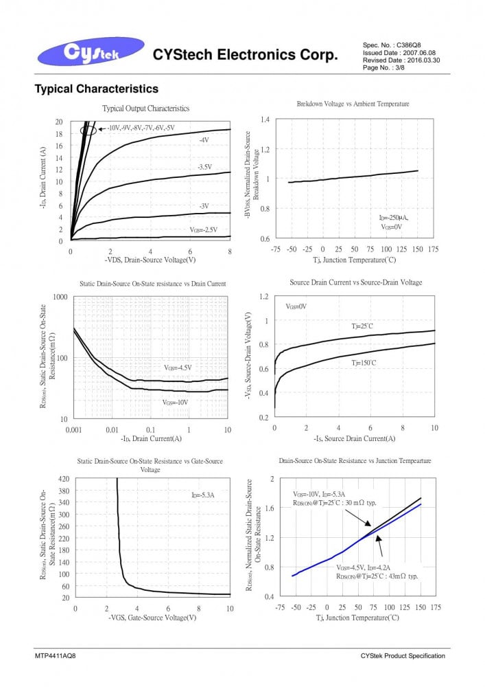 MTP4411AQ8 datasheet page 3