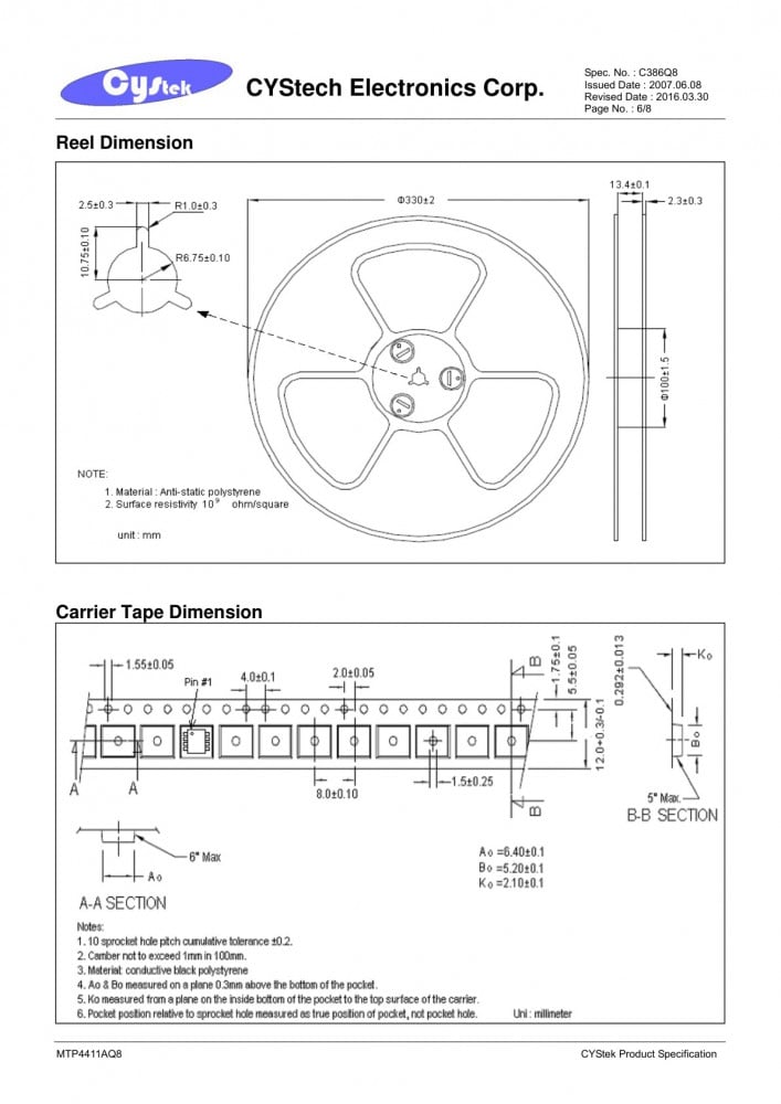 MTP4411AQ8 datasheet page 6
