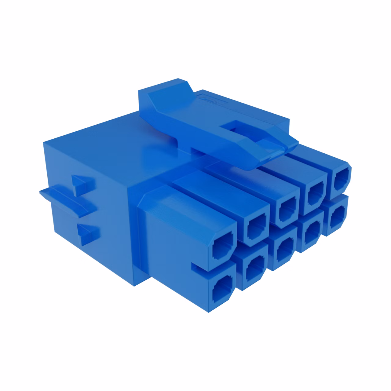 Micro-Fit+ Versa Color Receptacle Housing, Dual Row, 10 Circuits, UL 94V-0, Glow-Wire Capable, Blue for sale