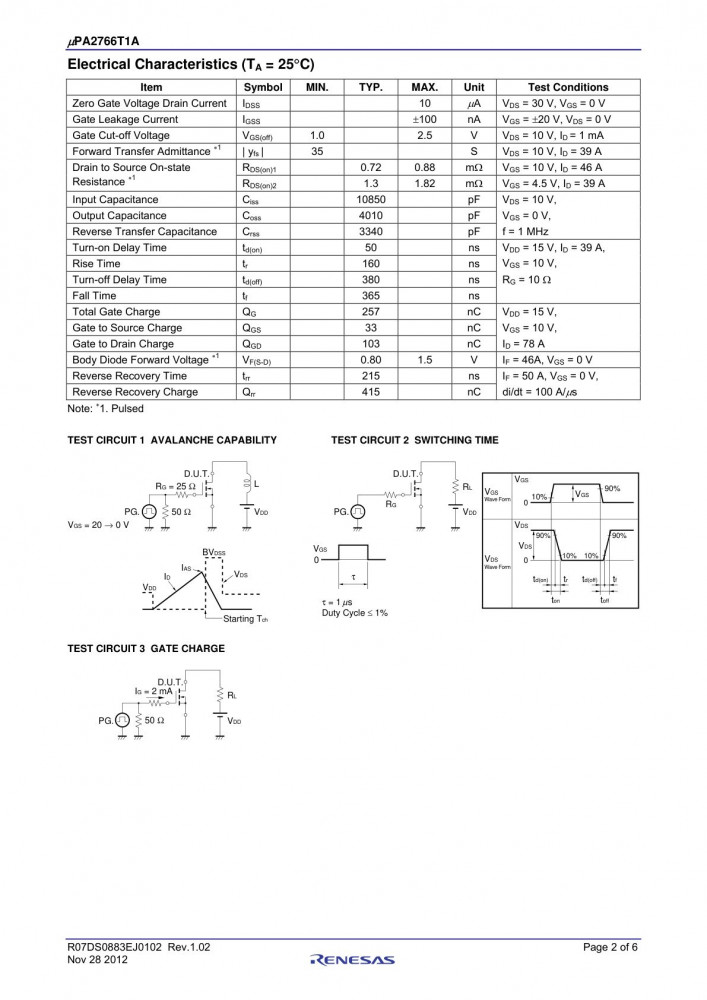 UPA2766T1A-E2-AY datasheet page 2