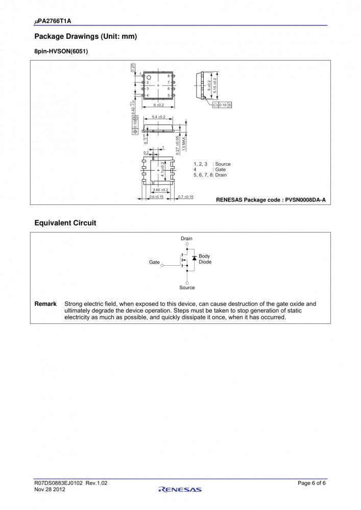 UPA2766T1A-E2-AY datasheet page 6