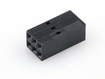 2.54mm Pitch SL Crimp Housing, Dual Row, Version A, Non-polarized, 38 Circuits, Black