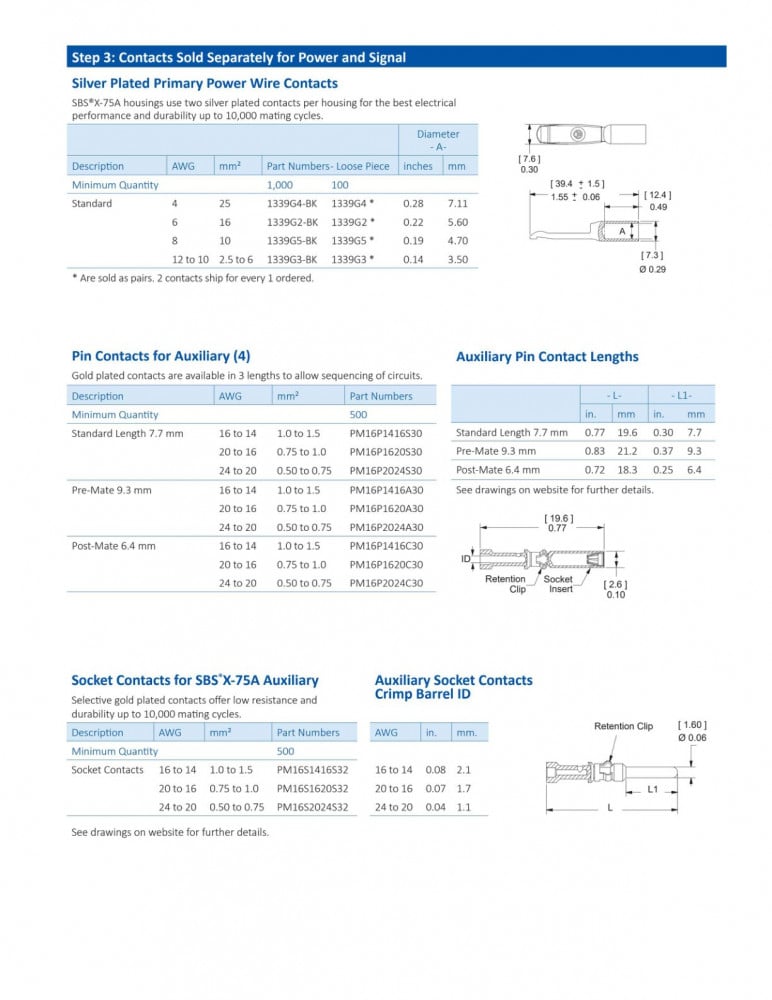 Anderson Power SBS X-75A document page 9