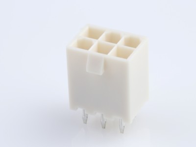 Mini-Fit Jr. Vertical Header, 4.20mm Pitch, Dual Row, 6 Circuits, without Snap-in Plastic Peg PCB Lock, Tin, Natural for sale