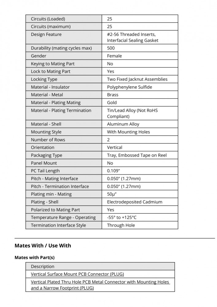 Product technical document image, page 2