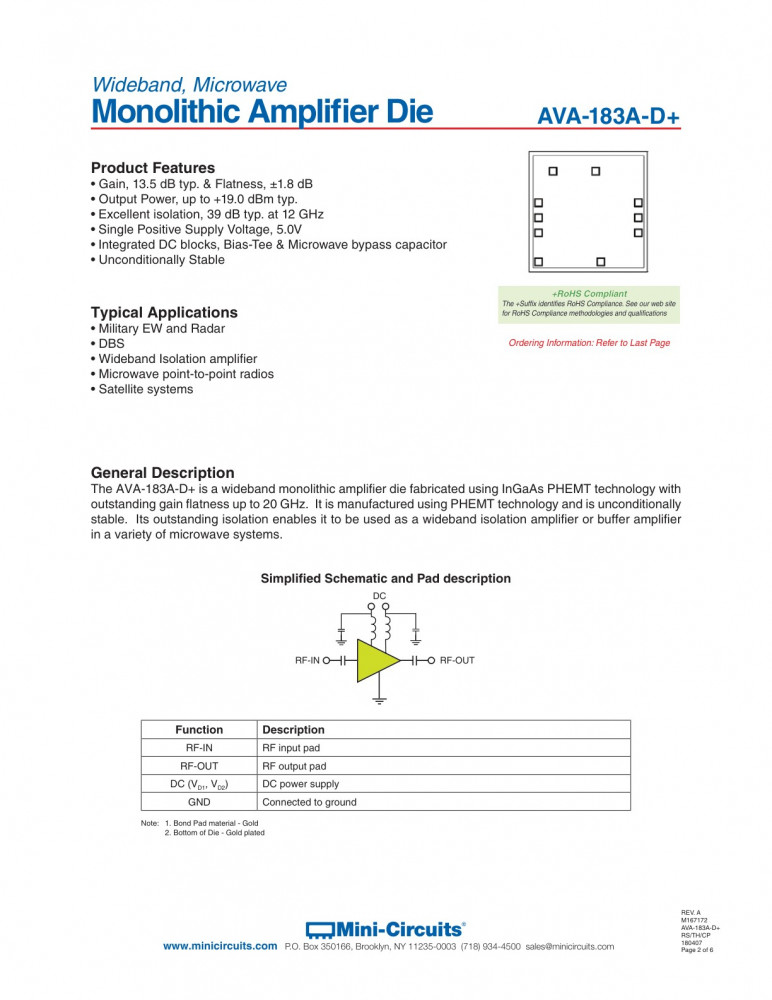AVA-183A-D+ datasheet page 2
