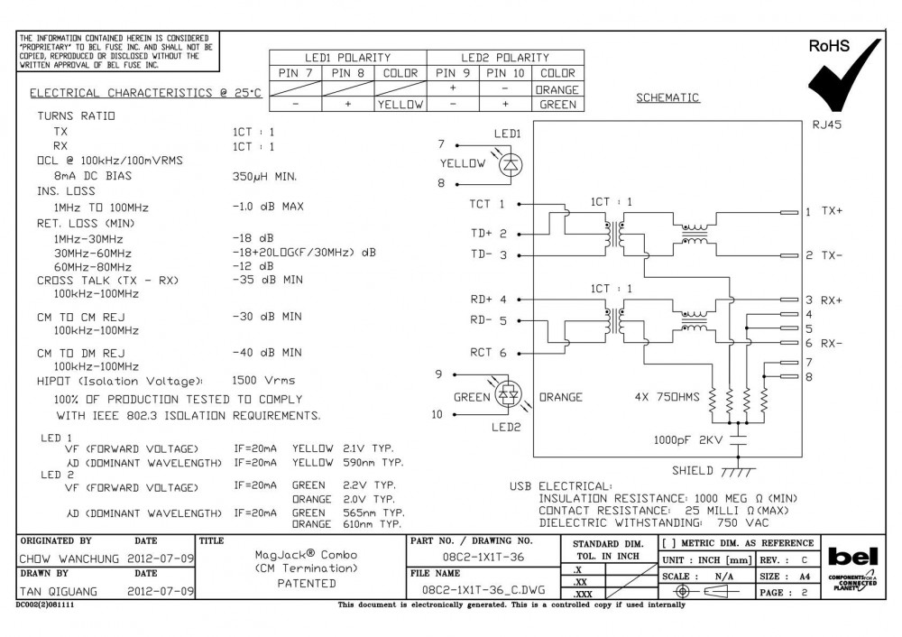 08C2-1X1T-36 drawing page 1