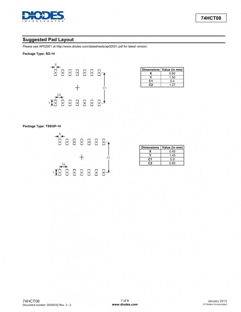74HCT08T14-13 datasheet page 7