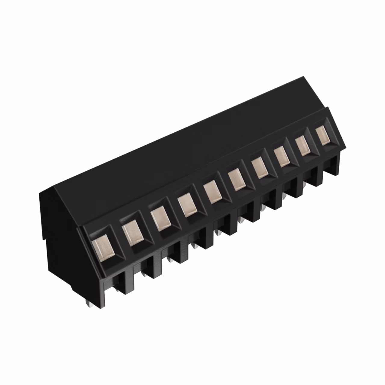 5.08mm Pitch Beau Eurostyle Low Profile, Fixed Block, 35° Wire Entry, Modular, 10 Circuits for sale
