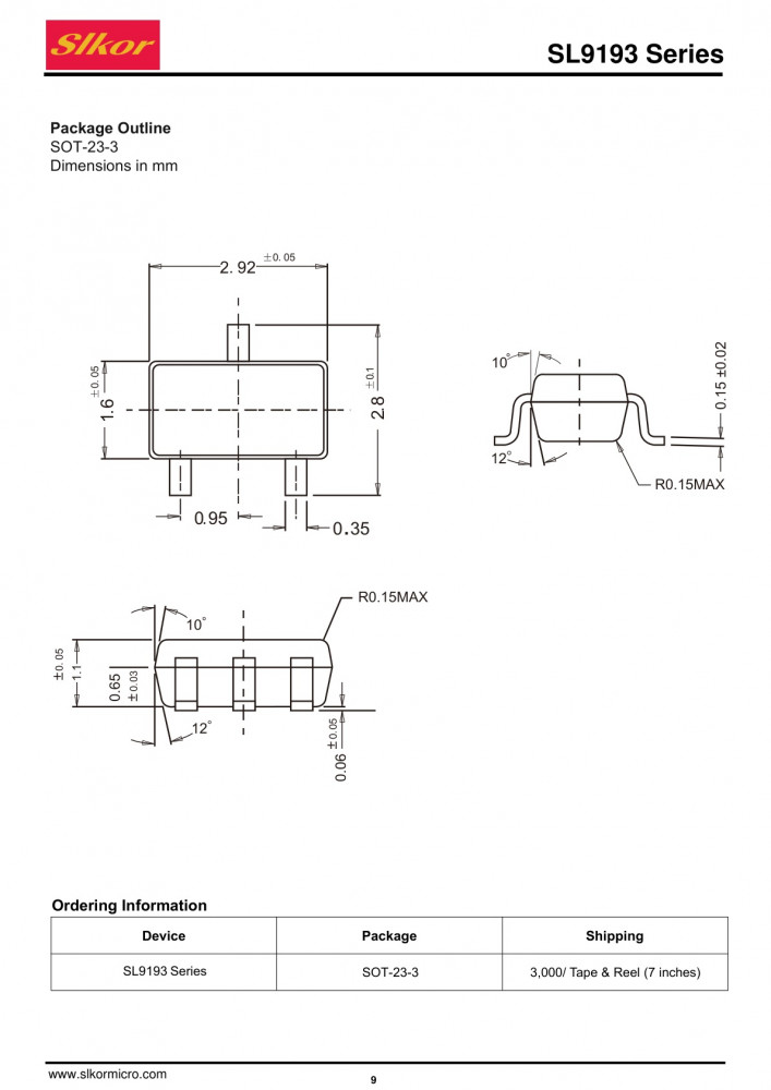 SL9193 datasheet page 9