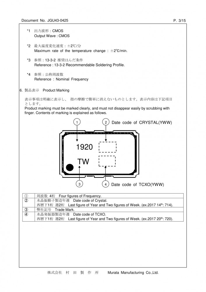 XNCLH19M200CHJB8P0 specification page 3