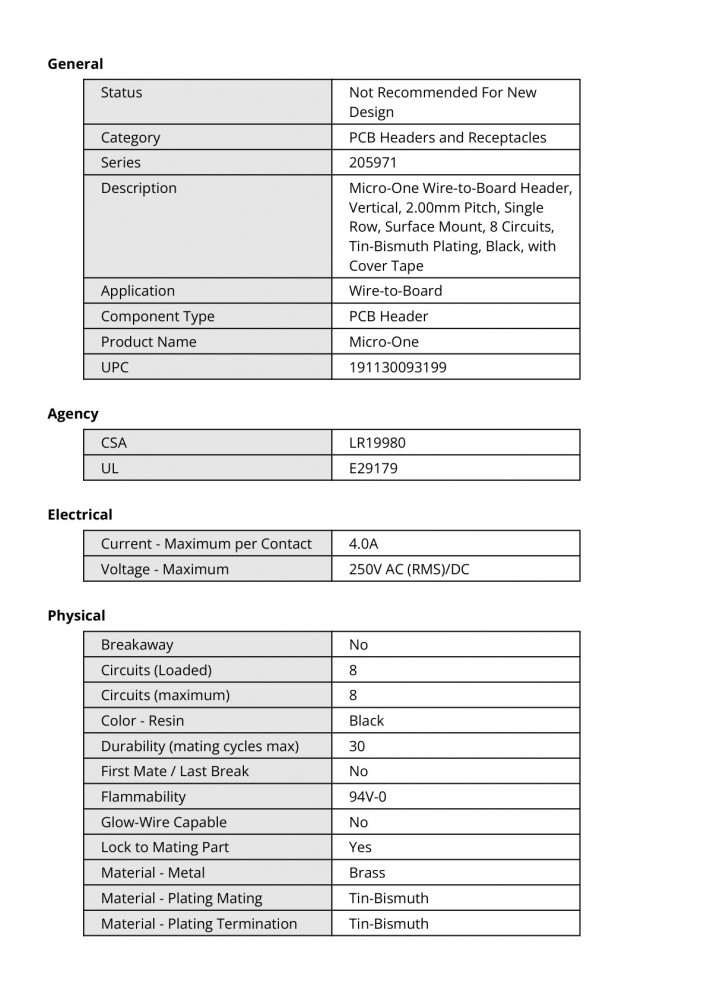 MOLEX 2059710083 technical document image 2