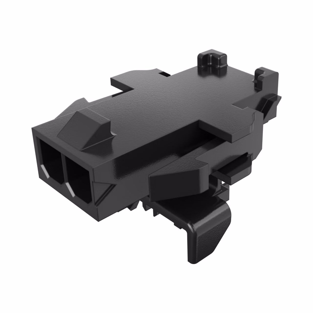 Micro-Fit TPA Panel Mount Plug Housing, Single Row, 2 Circuits, UL 94V-0, Low-Halogen, Alternate Polarization, Black for sale