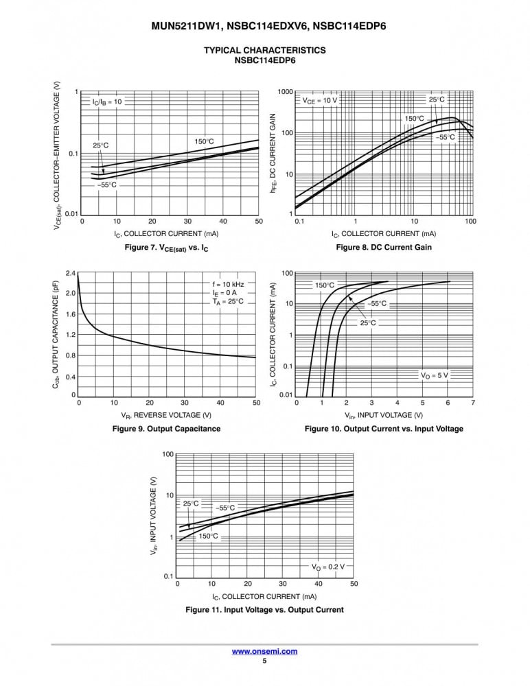 NSVMUN5211DW1T2G datasheet page 5