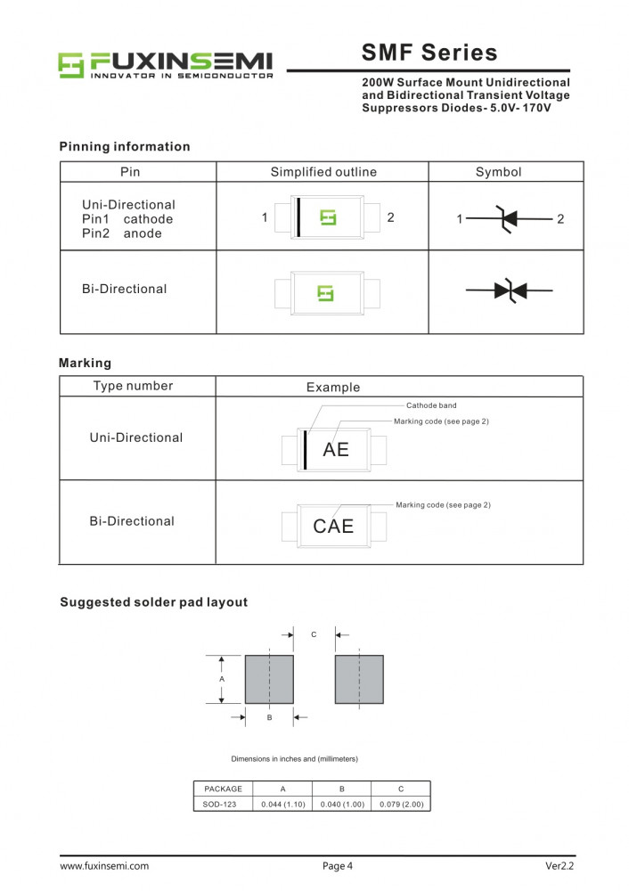 SMF6.5CA datasheet page 4