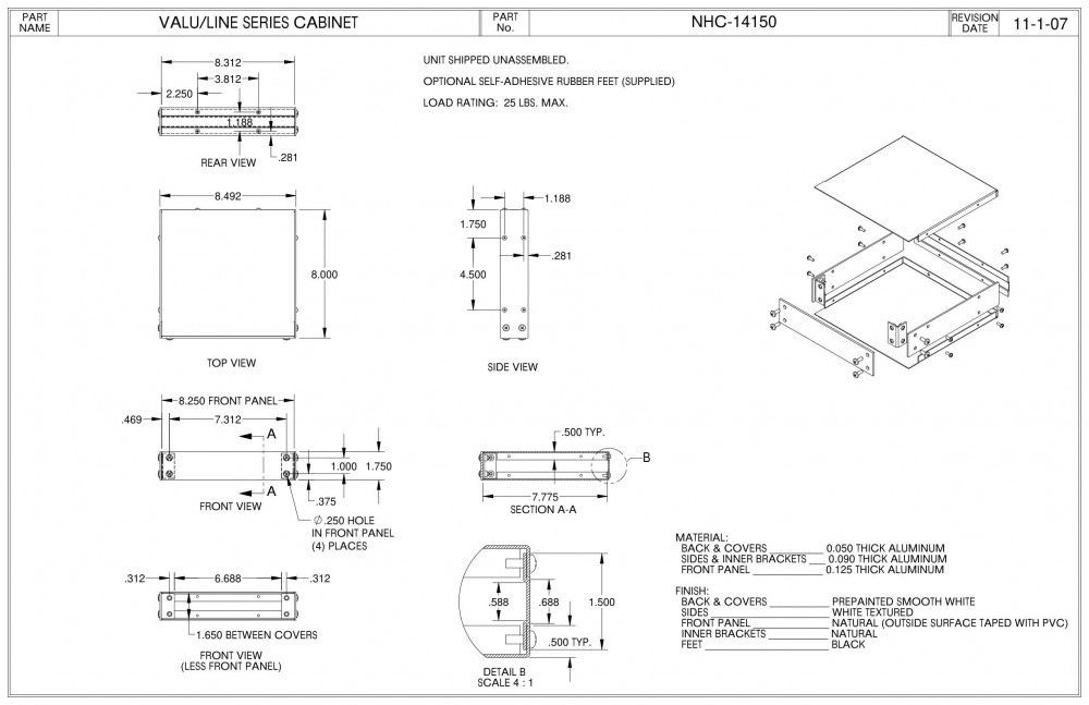 NHC-14153 product drawing preview