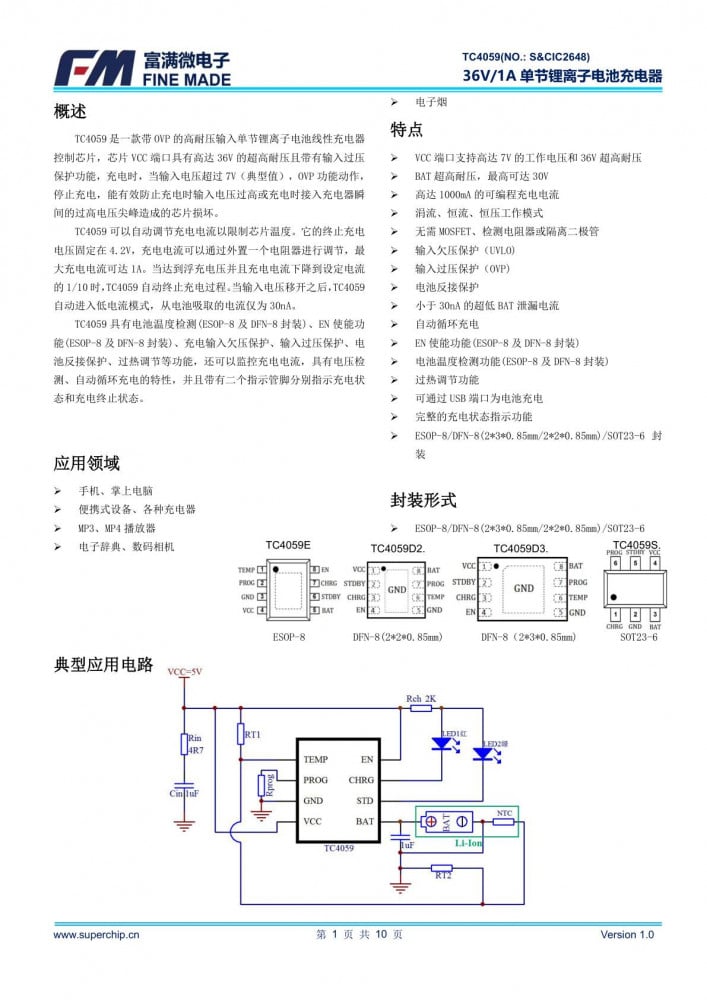 TC4059 datasheet page 1