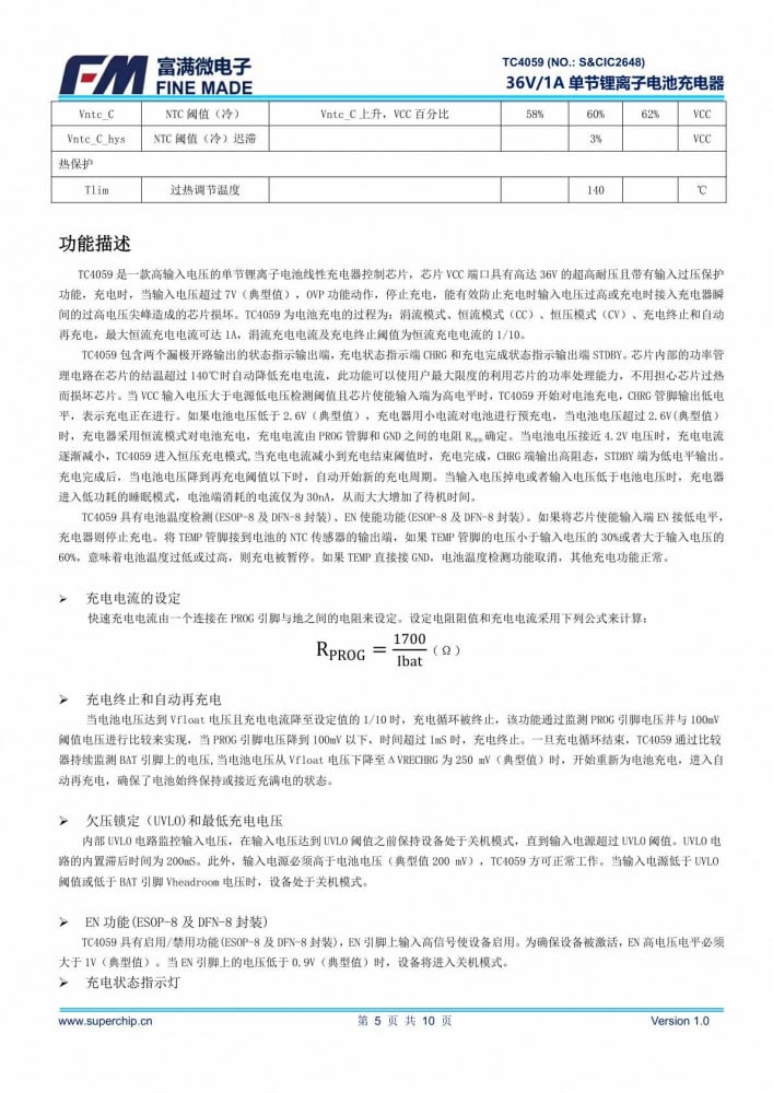 TC4059 datasheet page 5