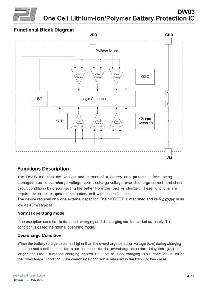 DW03 datasheet page 4