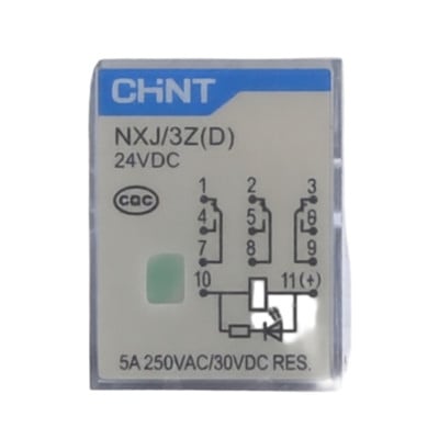 CHINT NXJ/3Z(D) 24VAC Industrial Relay – Reliable 3-Pole Electromagnetic Relay for Control Panels and Automation Systems for sale