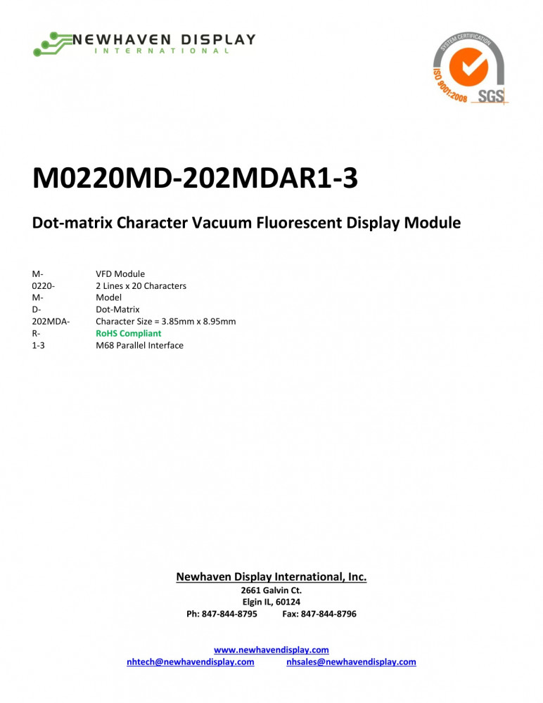 M0220MD-202MDAR1-3 datasheet page 1