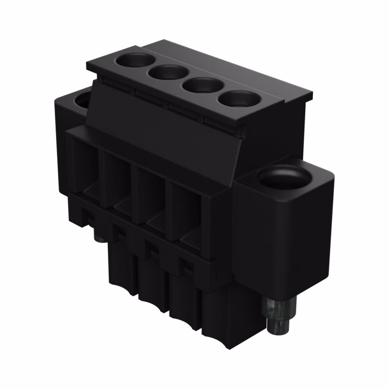3.50mm Pitch Eurostyle Vertical Plug, with Retention Screws, Rear Wire Entry, 4 Circuits for sale