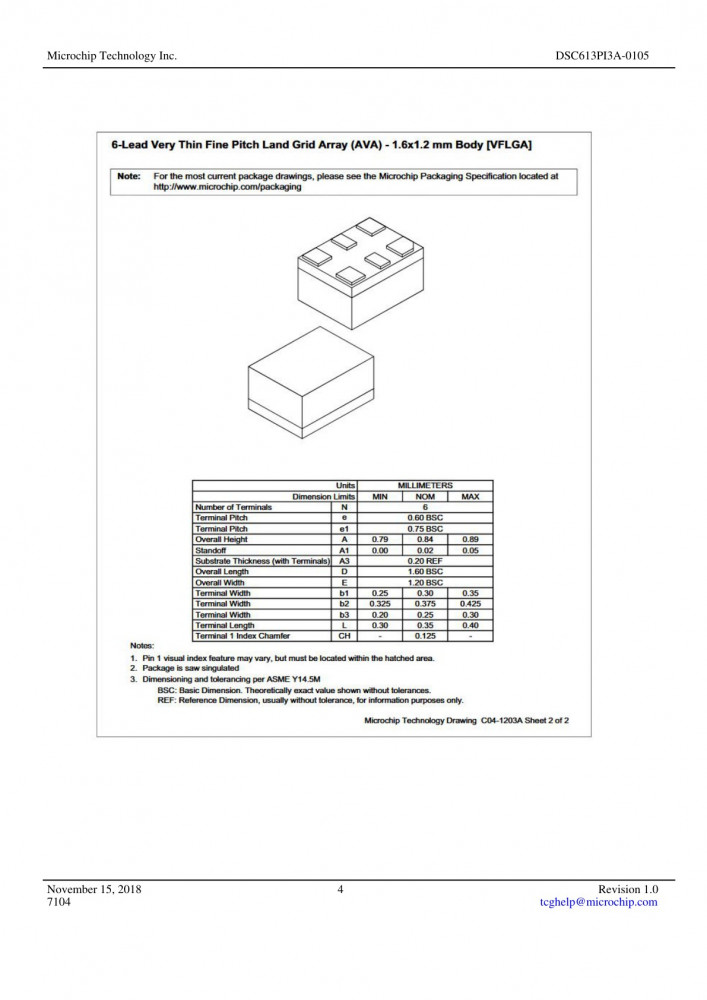 DSC613PI3A-0105 datasheet page 4