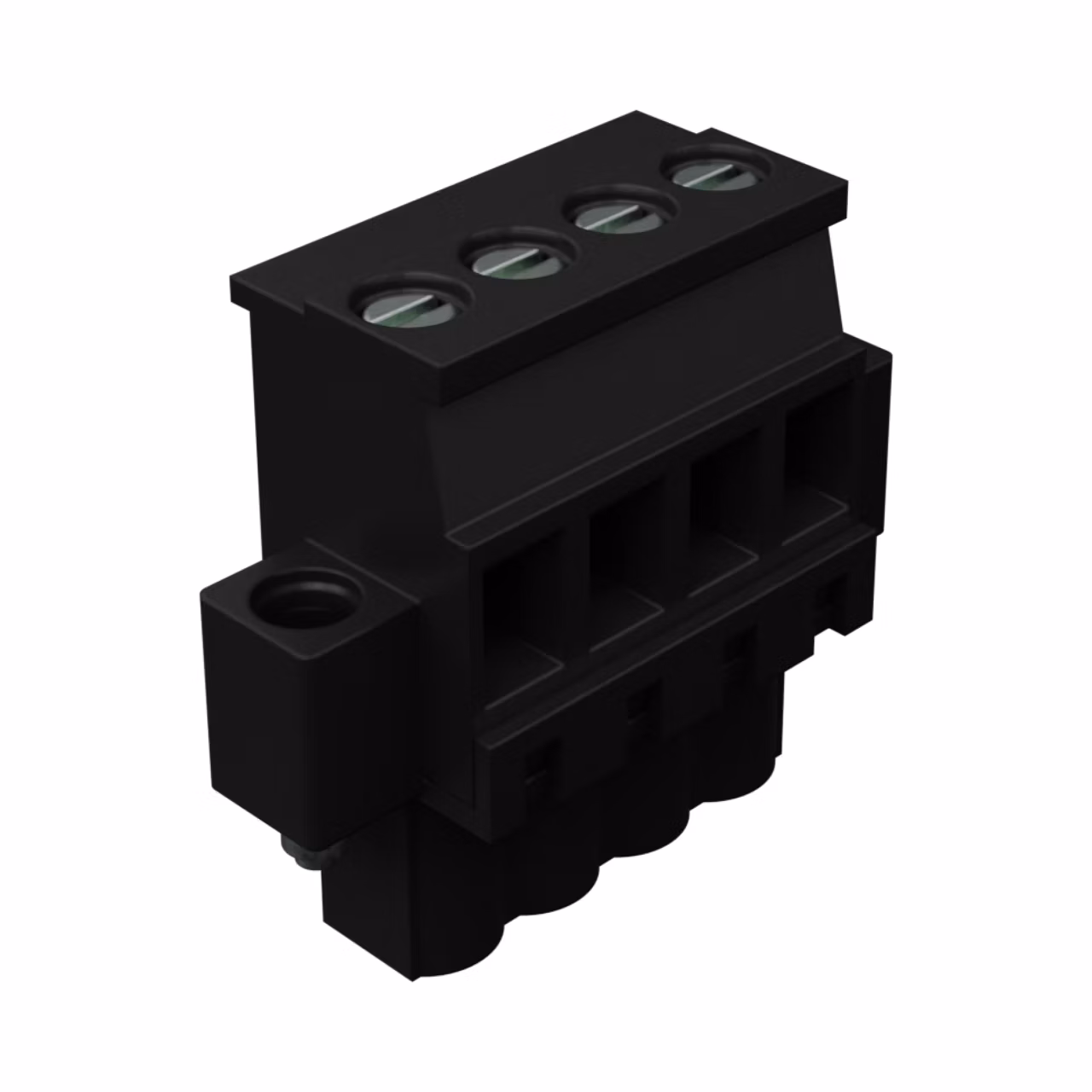 5.00mm Pitch Eurostyle Vertical Plug, with Retention Screws, Rear Wire Entry, 4 Circuits for sale