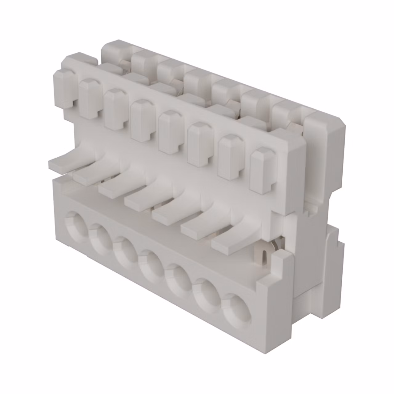 Appli-Mate RAST 2.5 Female Connector, 5.00mm Pitch, 4 Circuits, All Position Keys, Open Endwalls for sale