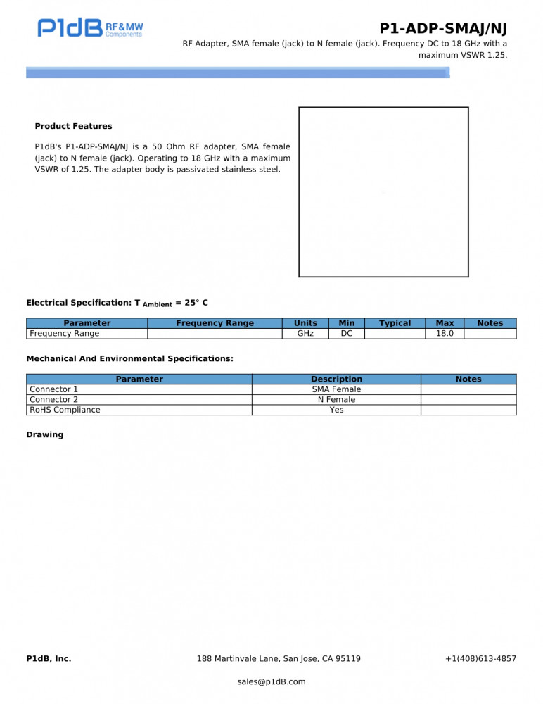 P1-ADP-SMAJ/NJ product documentation image 1