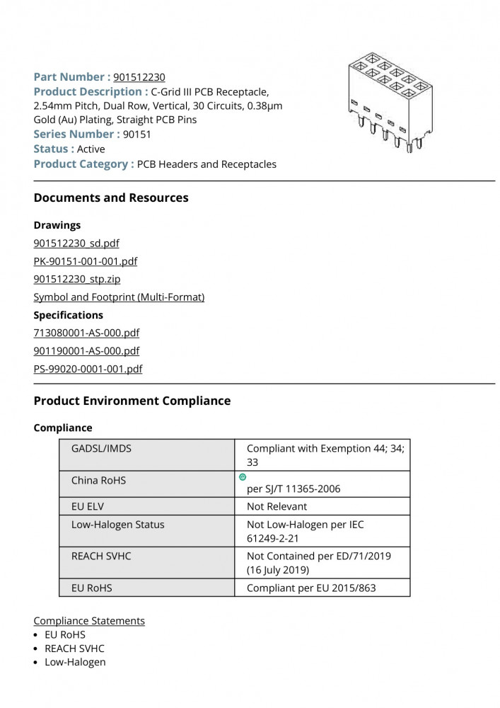 901512230 technical documentation preview, page image 1