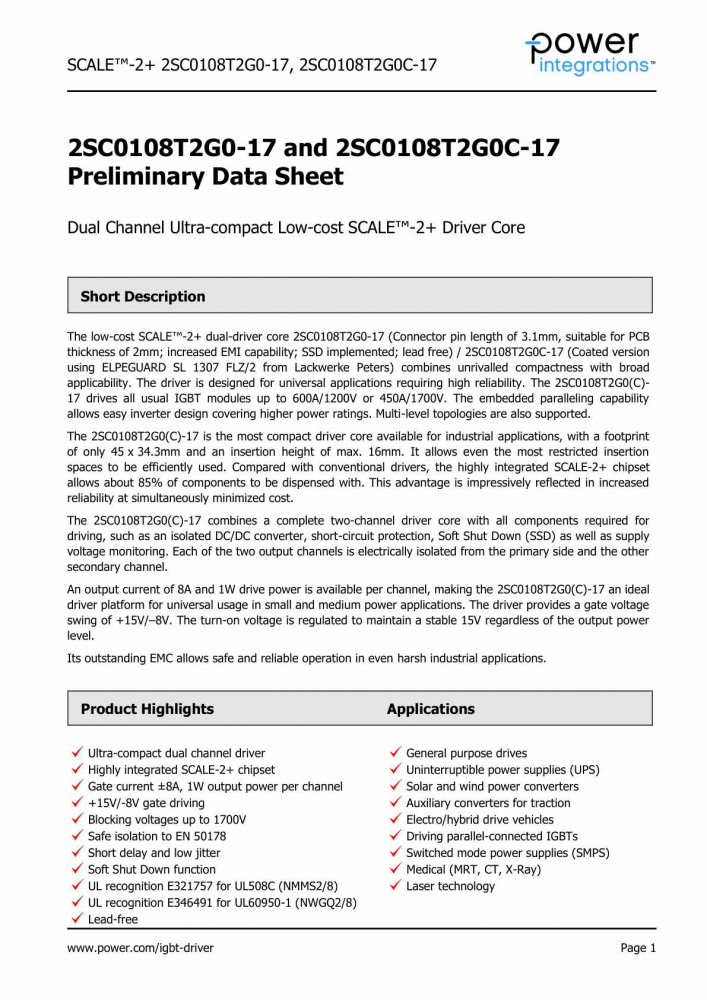 2SC0108T2G0-17 datasheet page 1