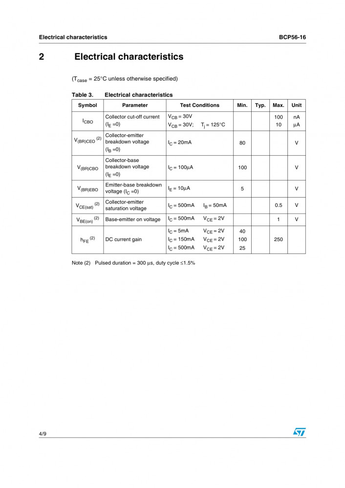BCP56-16 datasheet page 4
