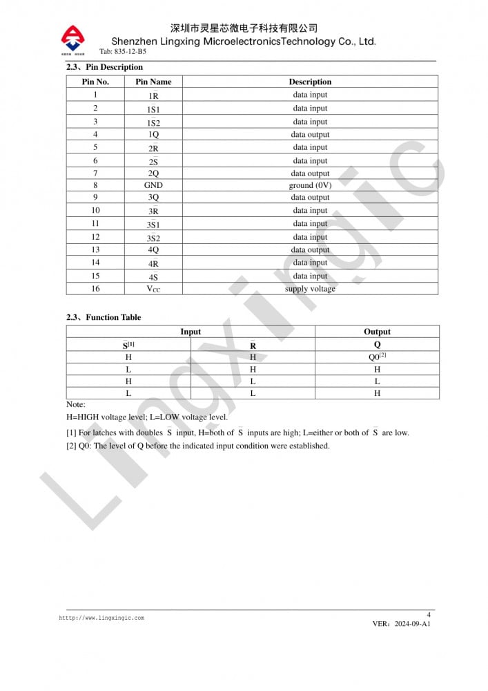 SN74HC279ADR(LX) datasheet page 6