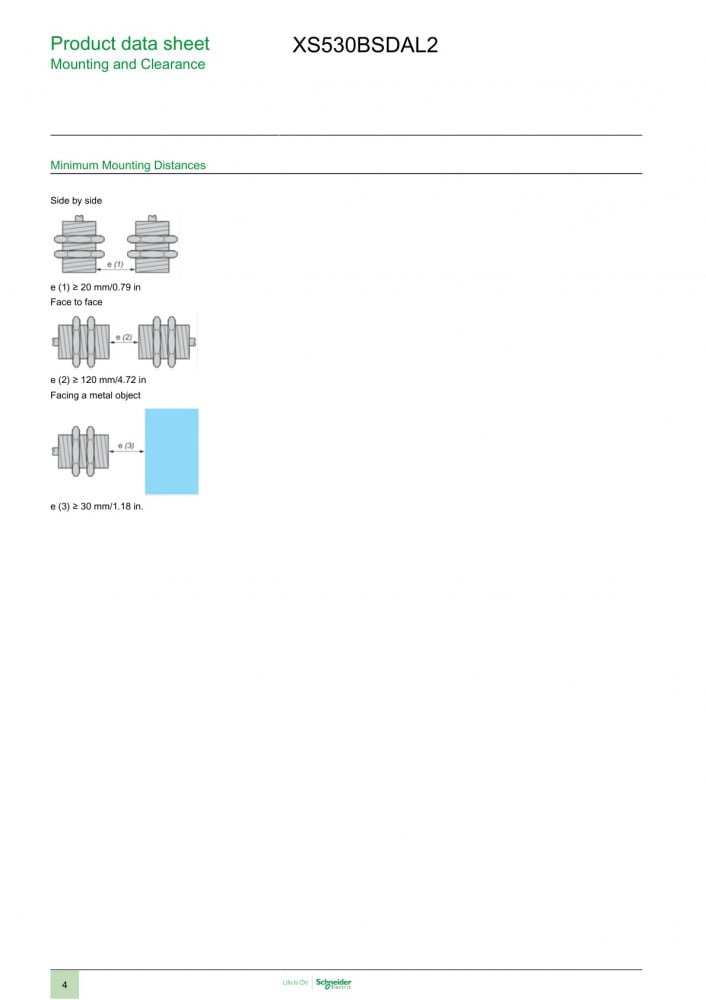 XS530BSDAL2 technical document page 4